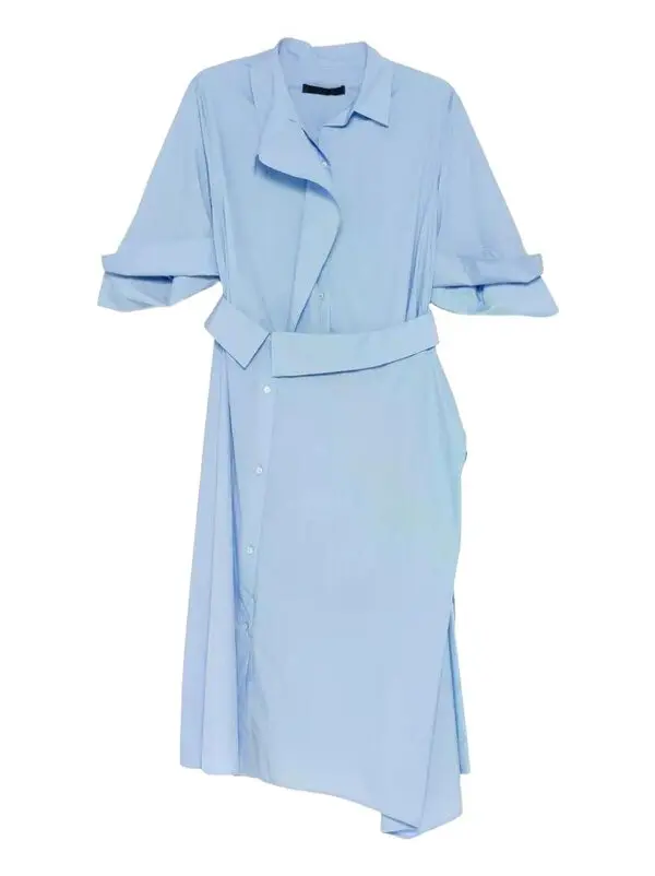JUUN.J Button-down Layered Shirt Dress - Blue