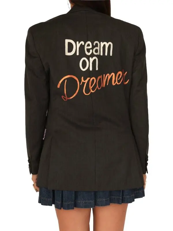 THE DIVINE REBEL COLLECTIVE Dream On Dreamer Blazer - Grey