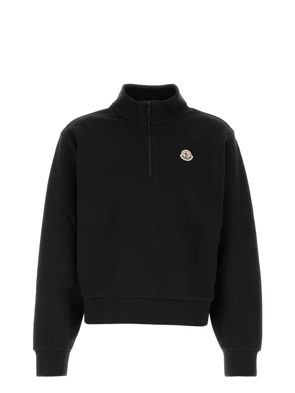 Moncler Cotton Sweatshirt - Black