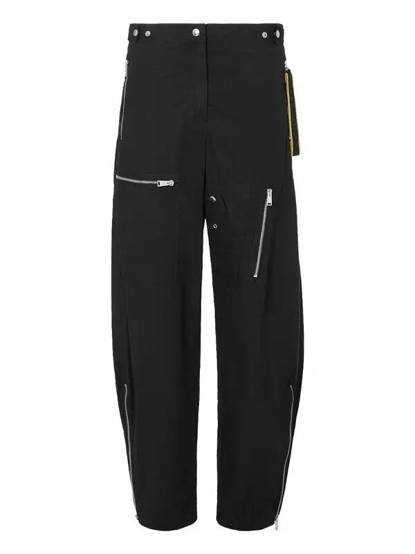 Fendi Parachute Canvas Trousers - Black