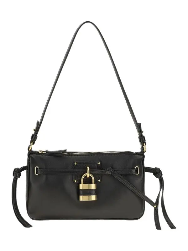 Chloé Mini Paddington Sling Pouch With Soft Leather Shoulder Strap - Black