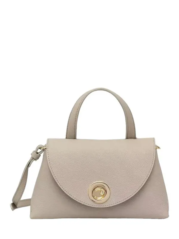 COCCINELLE Small Nikla Pebbled Leather Shoulder Bag - Neutrals