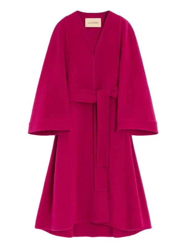 Valentino Garavani Soft Drap Coat - Raspberry