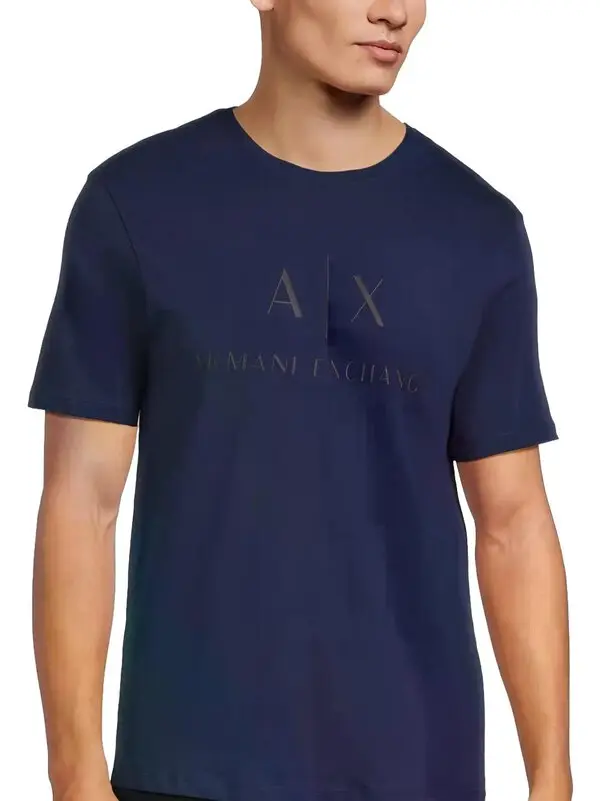 Armani Exchange Slim-fit Crew-neck Cotton T-shirt - Blue