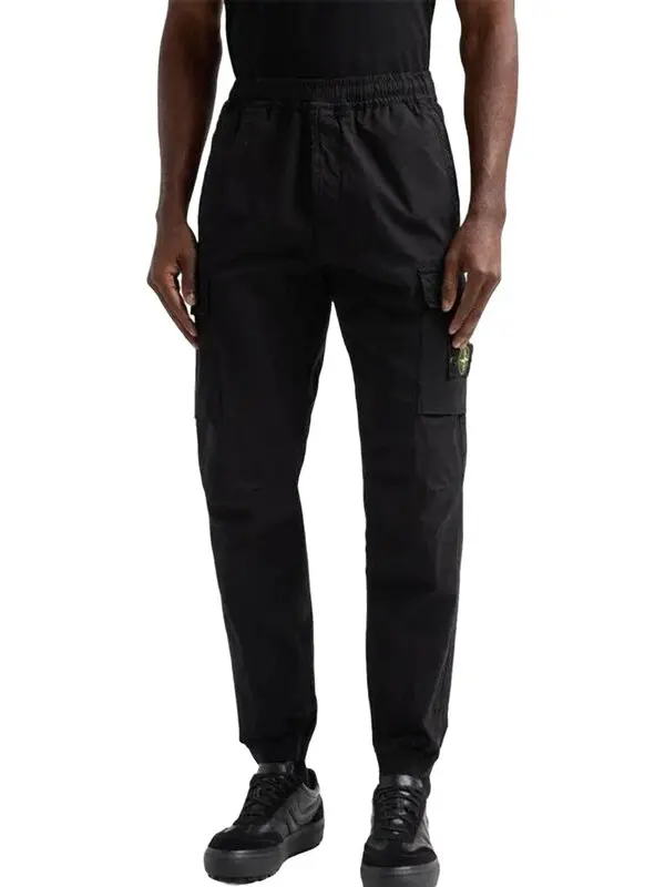 Stone Island Apos;s Stretch Cargo Pants - Black
