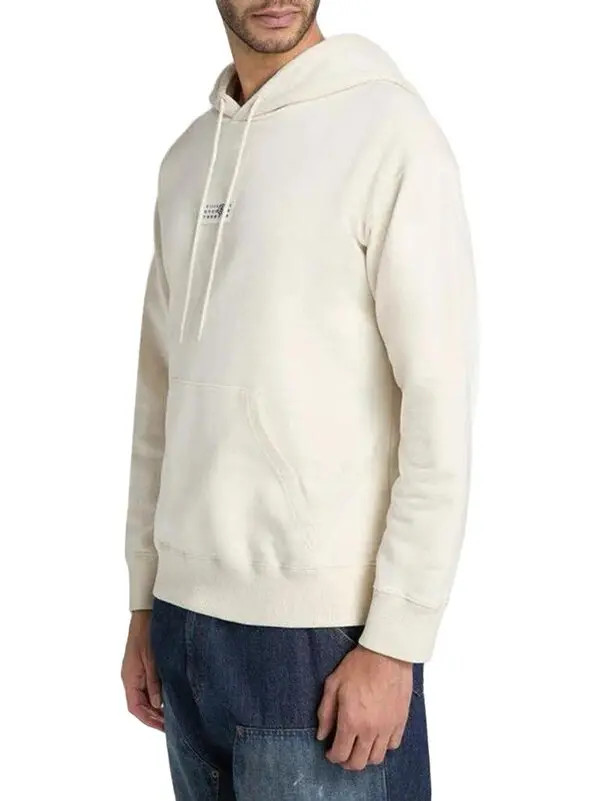 MAISON MARGIELA Apos;s Numeric Cotton Hoodie - Ecru