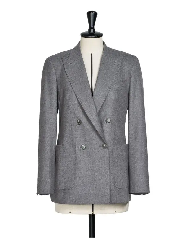 Max Mara Cashmere Foule Blazer - Medium Grey