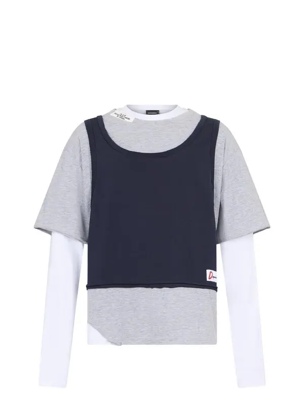 Dsquared2 Layered2 Breezy Fit T-shirt - Black