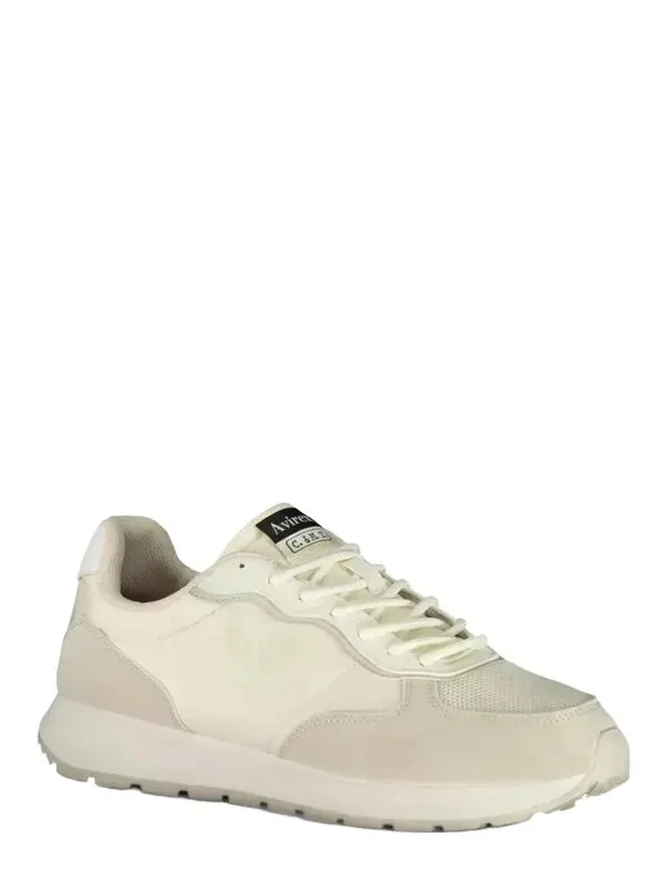 AVIREX Logo-print Panelled Sneakers - Neutrals