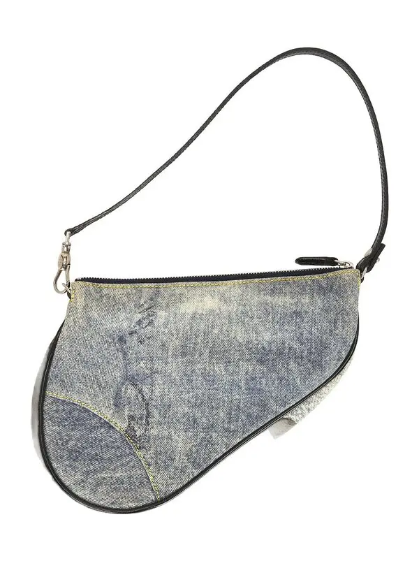 Dior Diorella Speedway Pochette Saddle Bag - Blue