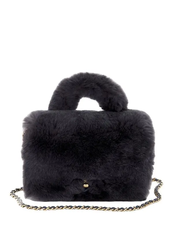 Chanel Rabbit Fur Metiers D'art Handbag - Black