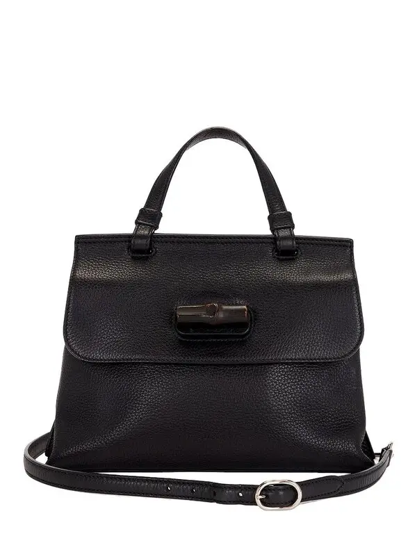 Gucci Bamboo Daily Handbag - Black