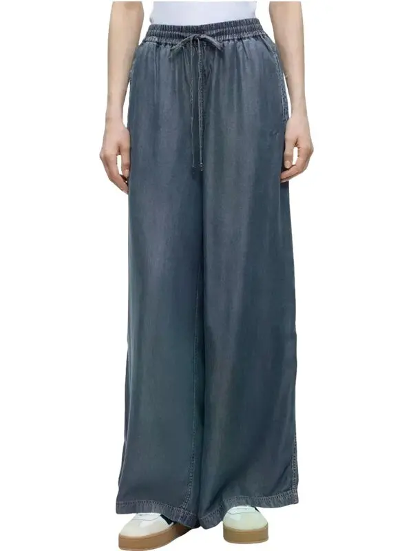 BOSS Drawstring Wide-leg Trousers - Blue