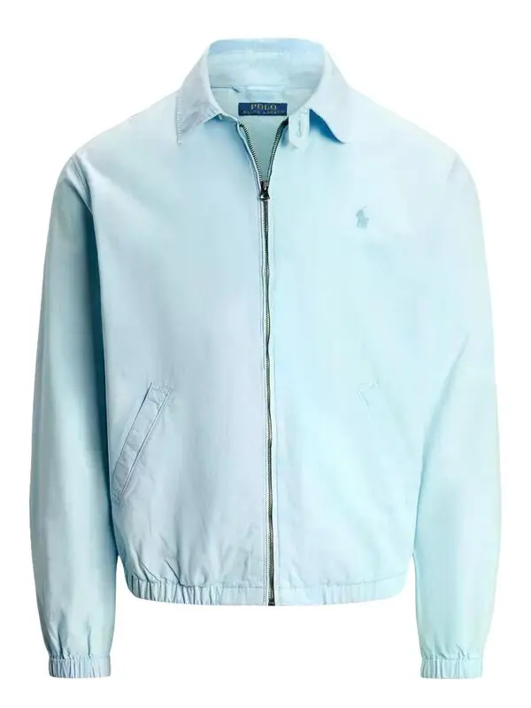 Polo Ralph Lauren Logo-embroidered Zip-up Jacket - Blue