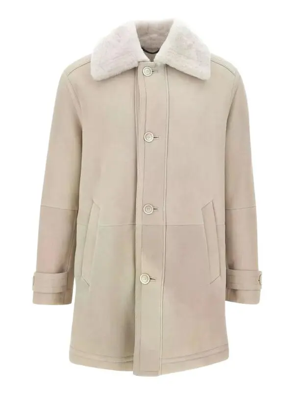 BOSS L-meroat Coat - Neutrals