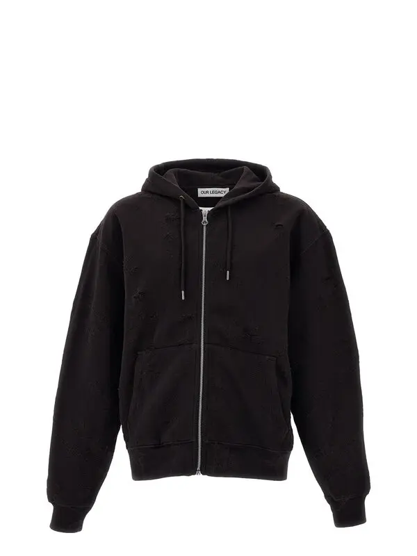 Our Legacy Felpa Con Capuccio Rascal Hood - Nero