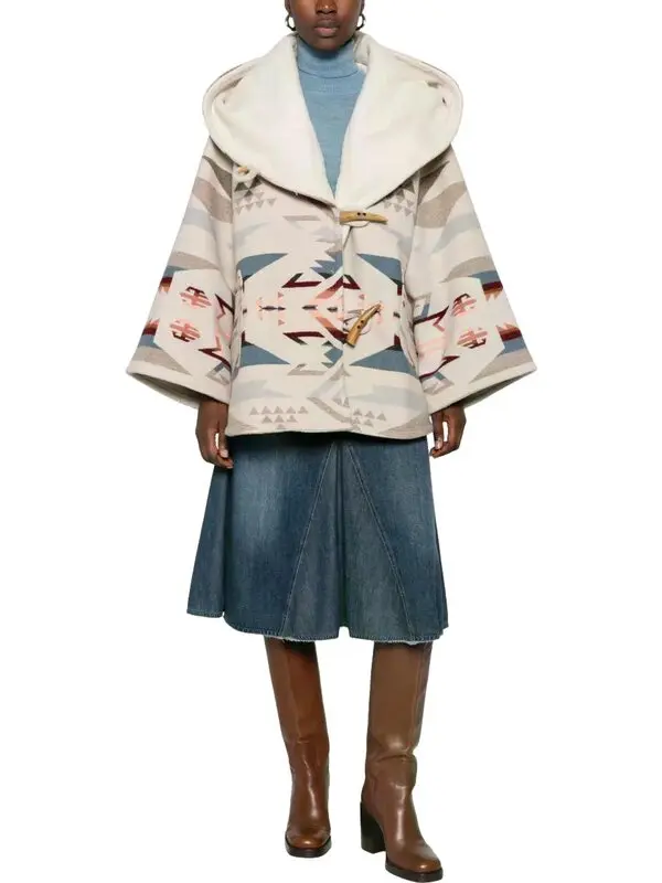 Lindsey Thornburg White Sands Toggle-fastening Cloak - Neutrals
