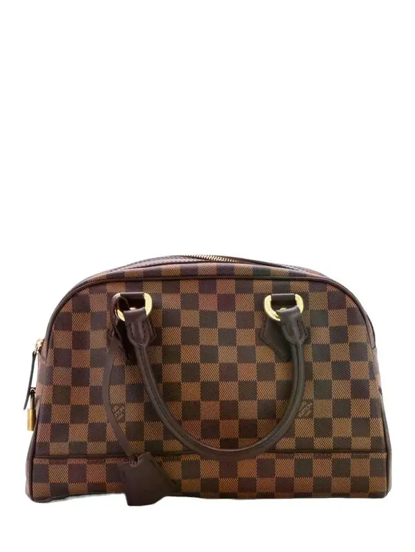 LOUIS VUITTON Duomo Boston Bag Damier Handbag - Brown