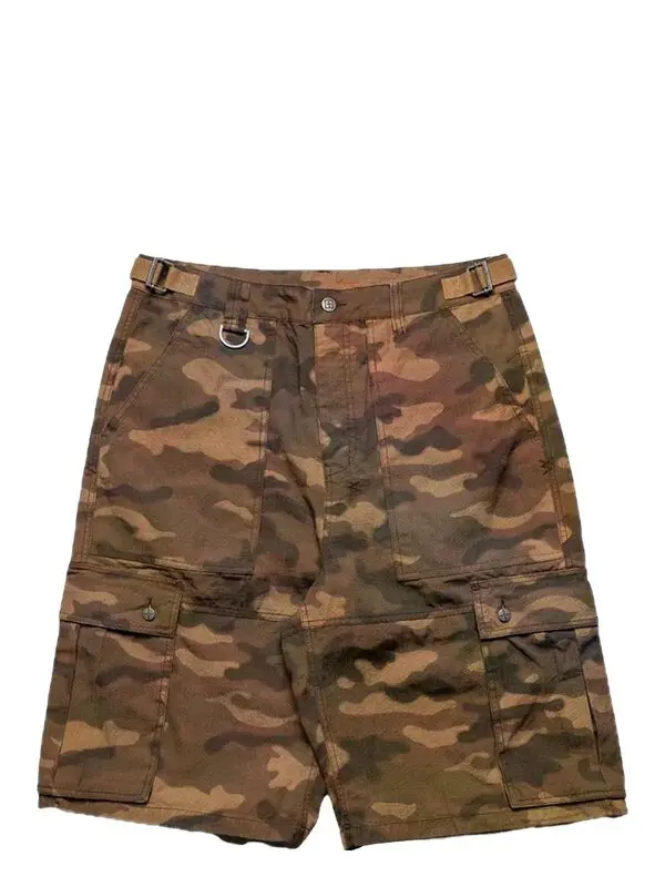 Ksubi Troop Camouflage-print Cargo Shorts - Brown