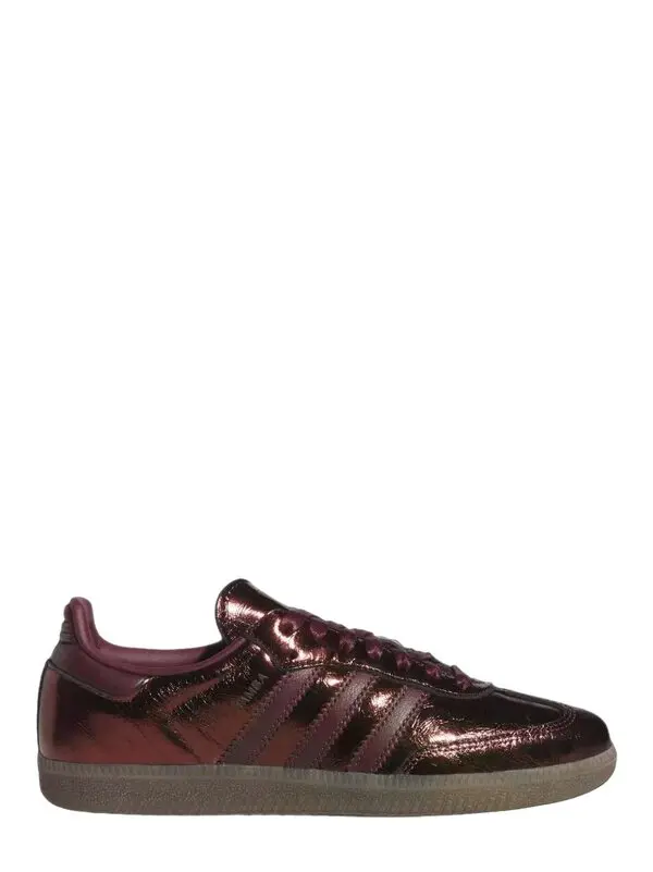 Adidas Samba Og Metallic Leather Sneakers - Red
