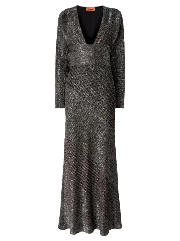 Missoni Long Dress With Sequins - Multicolor