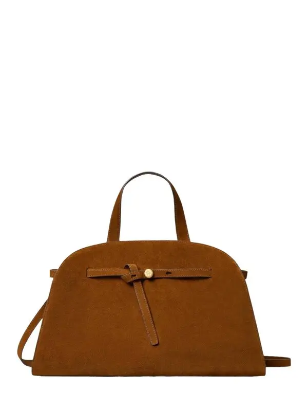 Tory Burch Romy Suede Bauletto Tote Bag - Brown