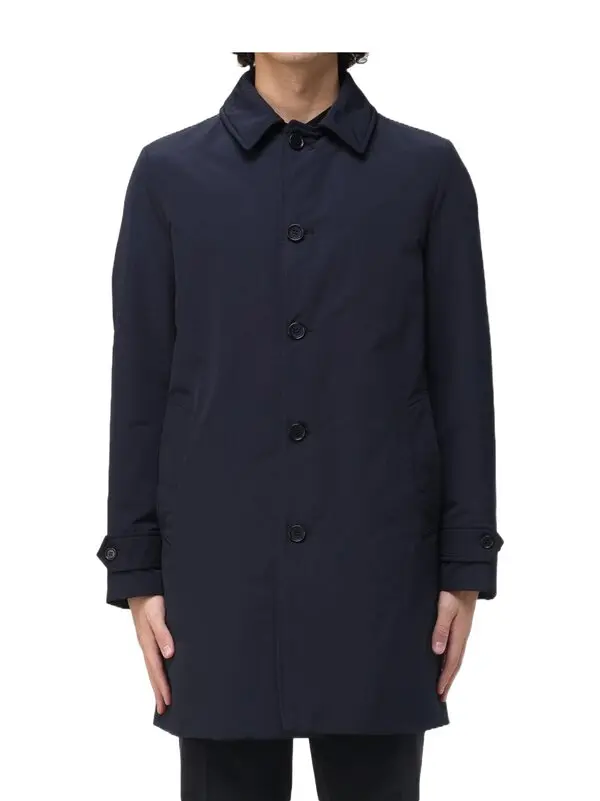 Aspesi Button-fastening Coat - Black