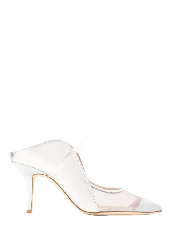 MALONE SOULIERS Maureen Arc Mesh Mules - Silver
