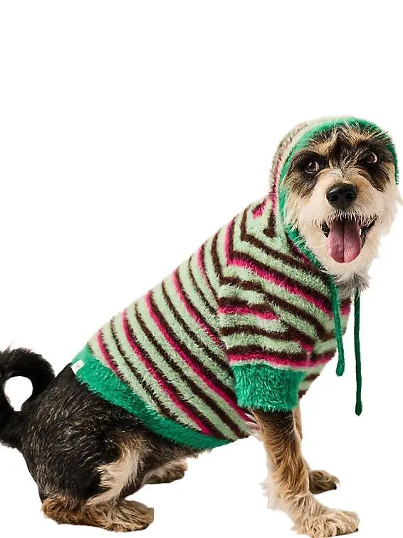 FURB X Eyelash Striped Pet Hoodie - Multi
