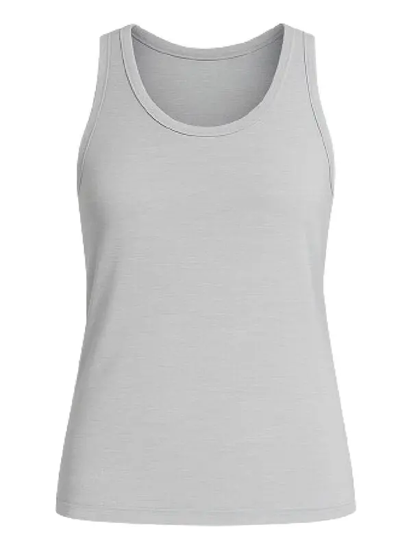 CONQUISTA Light Cotton Tank Top – Timeless Minimalist Essential - Grey