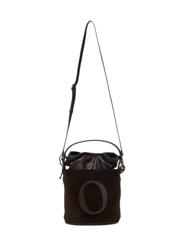 Orciani Small Her-o Peach Oro Suede Bucket Bag - Brown