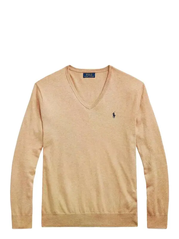 Polo Ralph Lauren Slim-fit V-neck Sweater - Neutrals