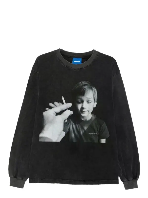 DAGGER Graphic-print Long-sleeve T-shirt - Black