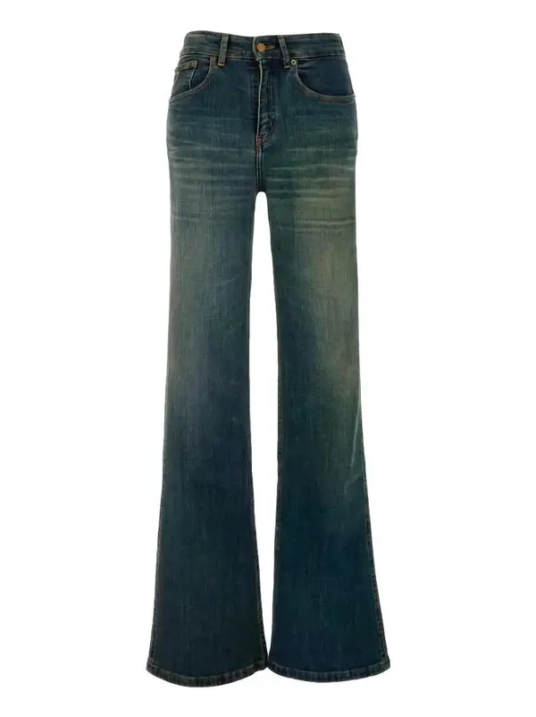 LOIS Faded Flared Jeans - Blue