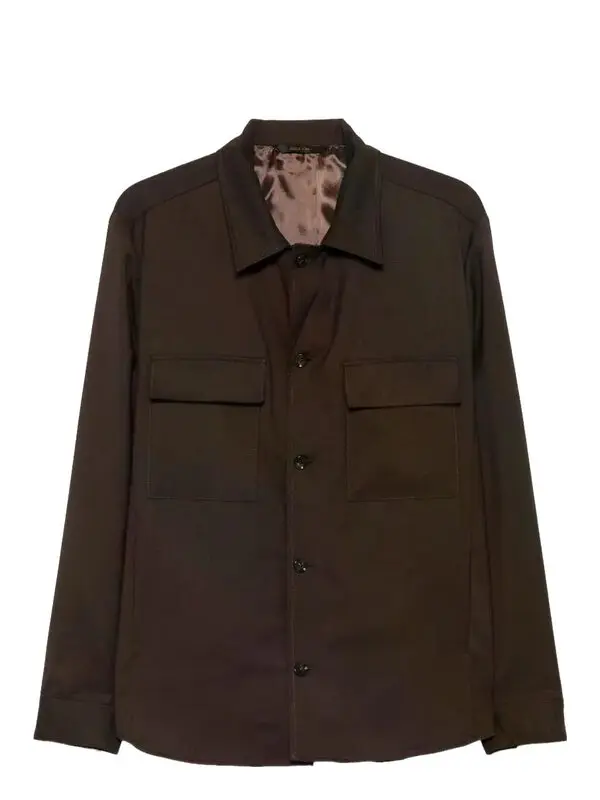 BRIGLIA 1949 Button-up Shirt Jacket - Brown