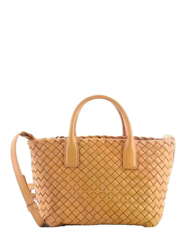 Bottega Veneta Cabat Intrecciato Nappa Mini Tote Bag - Brown