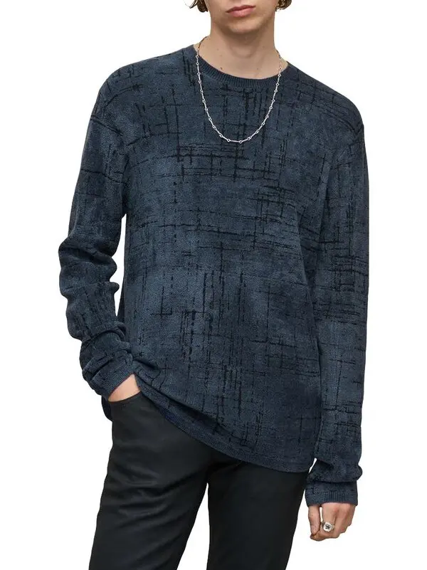 John Varvatos Cadman Crewneck Sweater - Navy