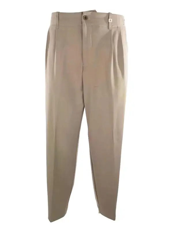MYTHS Pleated Tapered Trousers - Neutrals