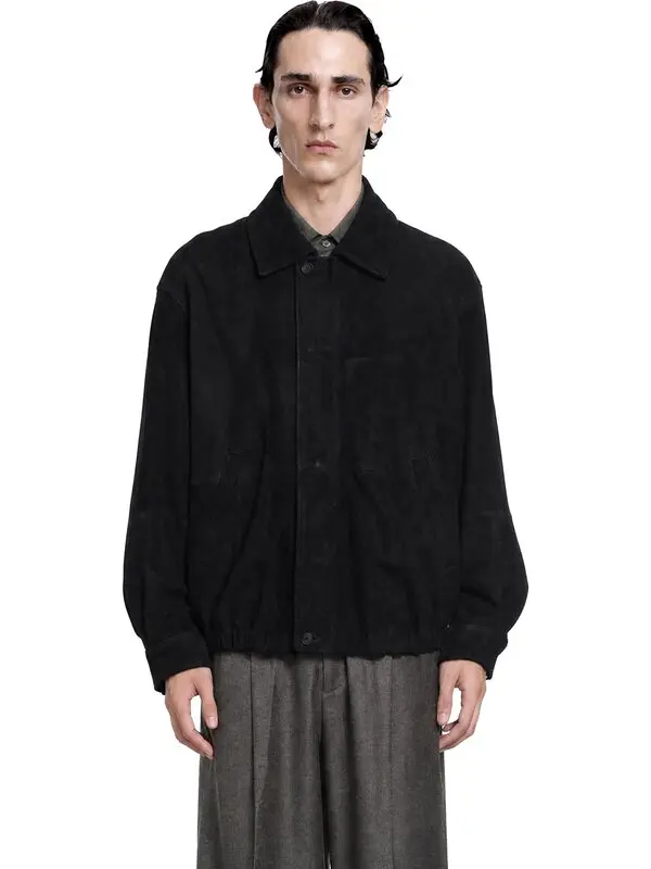 SSSTEIN Goat Suede Jacket - Black