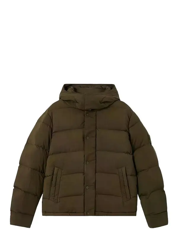 Stone Island 4100063 Wool Ripstop-tc_s.i. Ghost Down Jacket - Green
