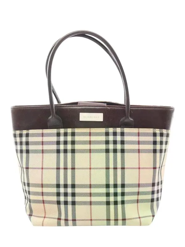 Burberry 2000-2017 House Check Canvas Tote Bag - Neutrals