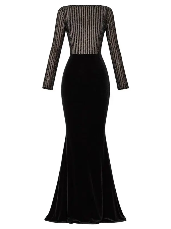 NUR KARAATA Aureline Dress - Black