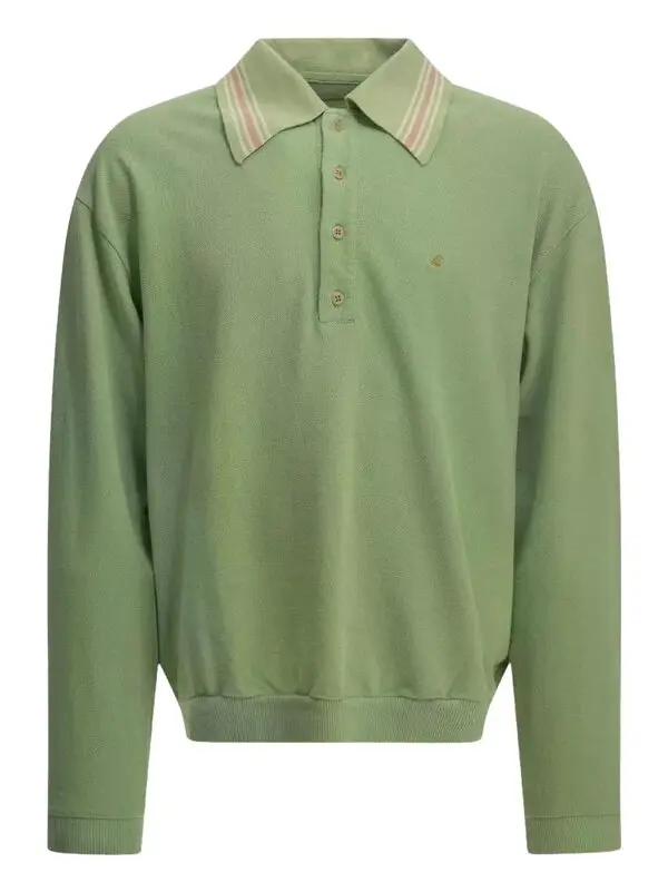 Kapital Long-sleeve Polo Shirt - Green