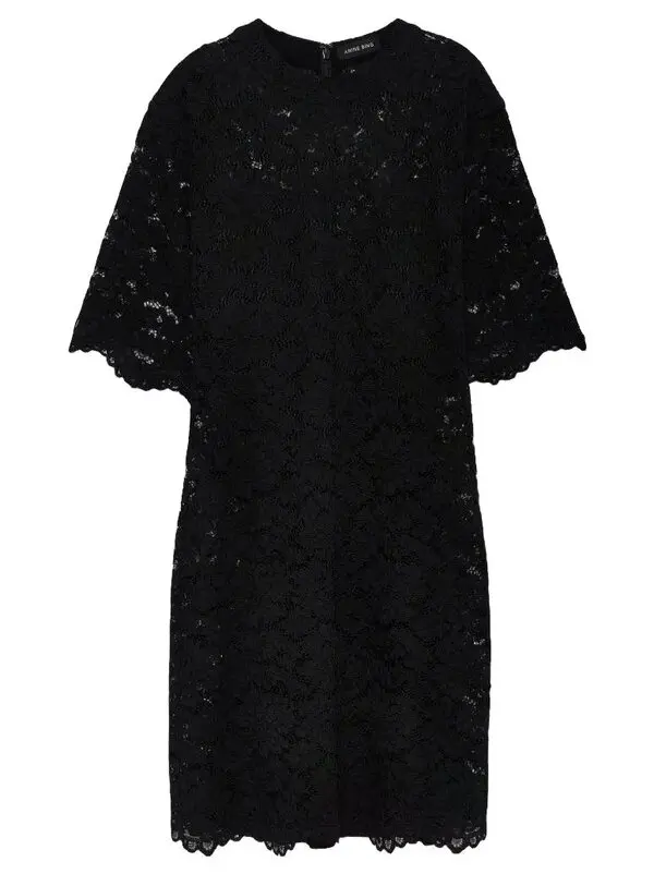 ANINE BING Leonor Dress Lace - Black