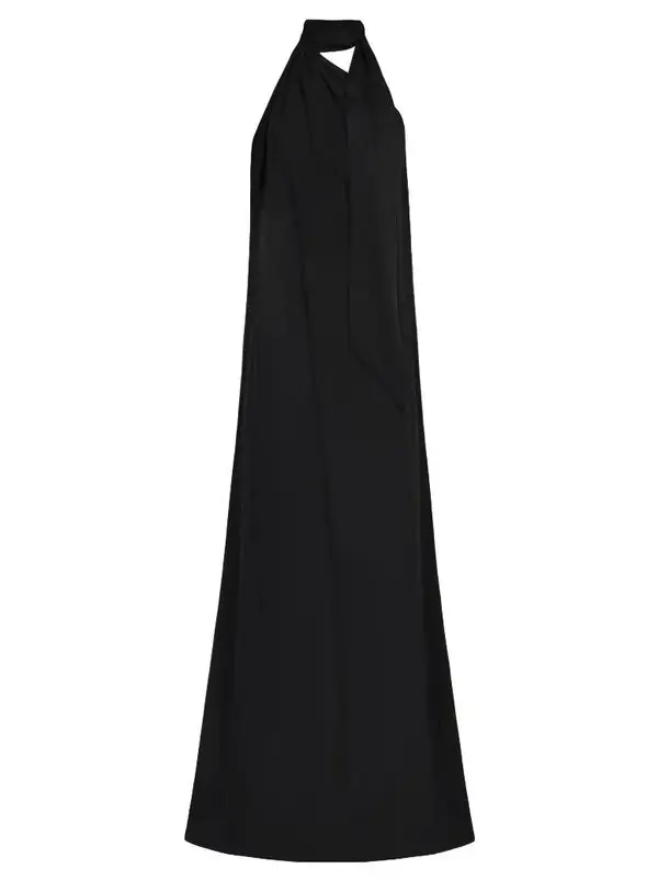 TALLER MARMO Astor Halterneck Maxi Dress - Black