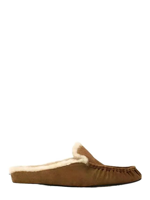 Vince Tevin Shearling-lined Mules - Brown