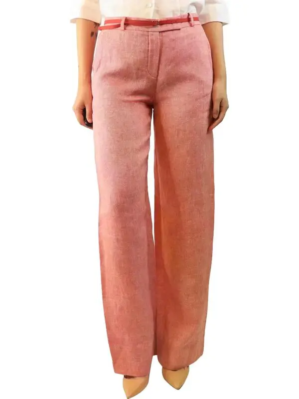 Loro Piana Linen Wide-leg Trousers - Red