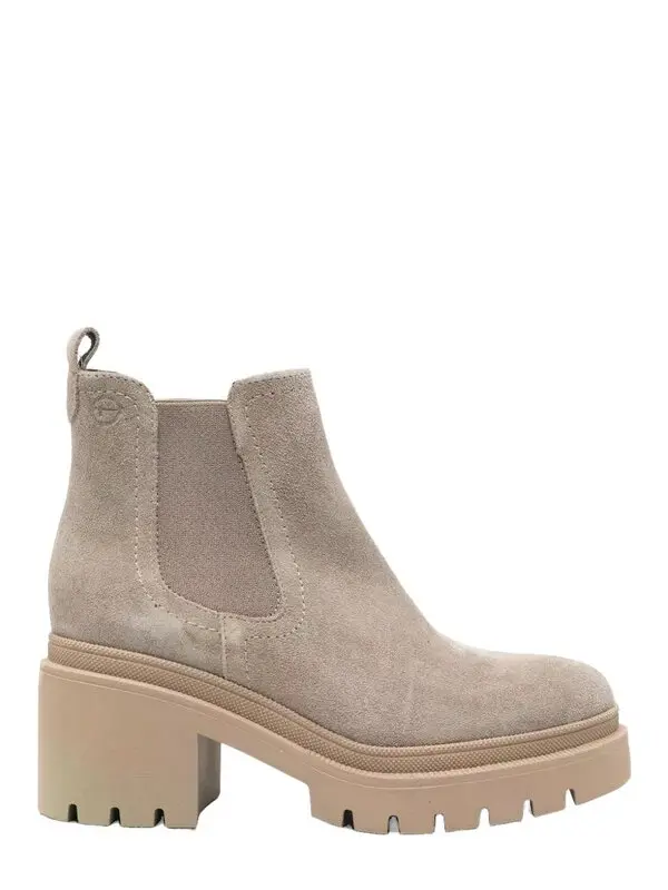 TAMARIS Suede Chunky-sole Ankle Boots - Neutrals
