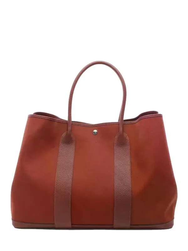 Hermès 2020 Toile And Negonda Garden Party 49 Tote Bag - Red