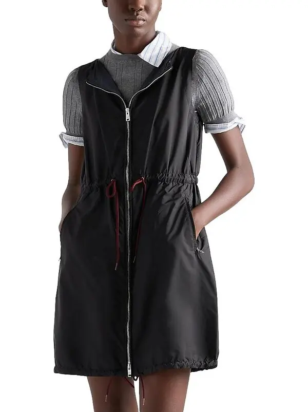 Prada Lightweight Re-nylon Mini-dress - Black